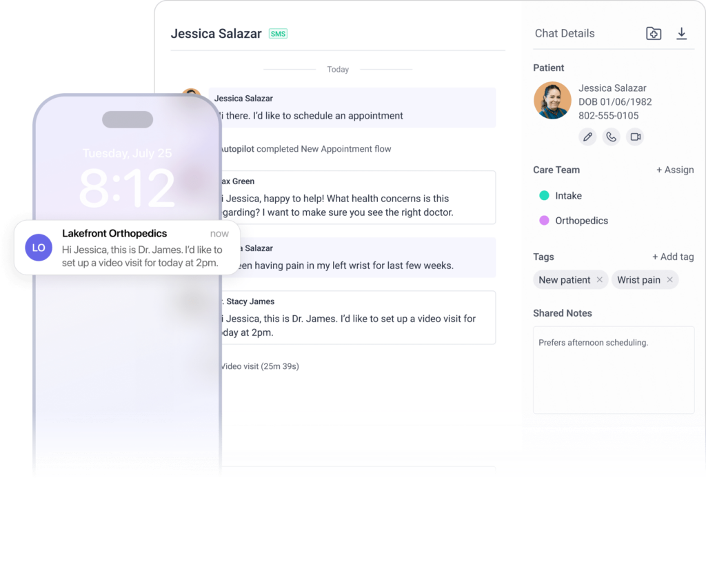 OhMD HIPAA Compliant Texting | Patient Communication Software